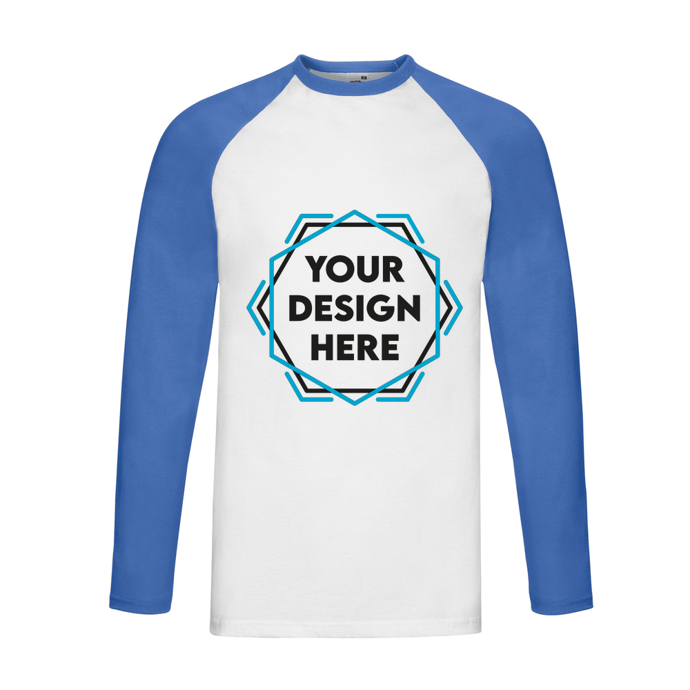 White Long Sleeve Baseball T-Shirt - Merchr